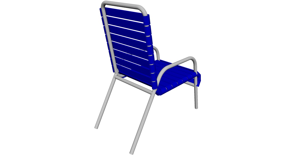 Beach Chair with Slats CAD Model - 3D CAD Browser