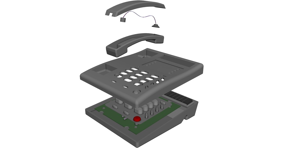 Telephone CAD Model - 3D CAD Browser