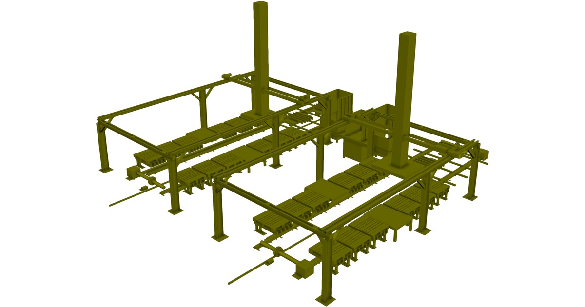 Dual Gantry Robotic System 3D Model - 3D CAD Browser