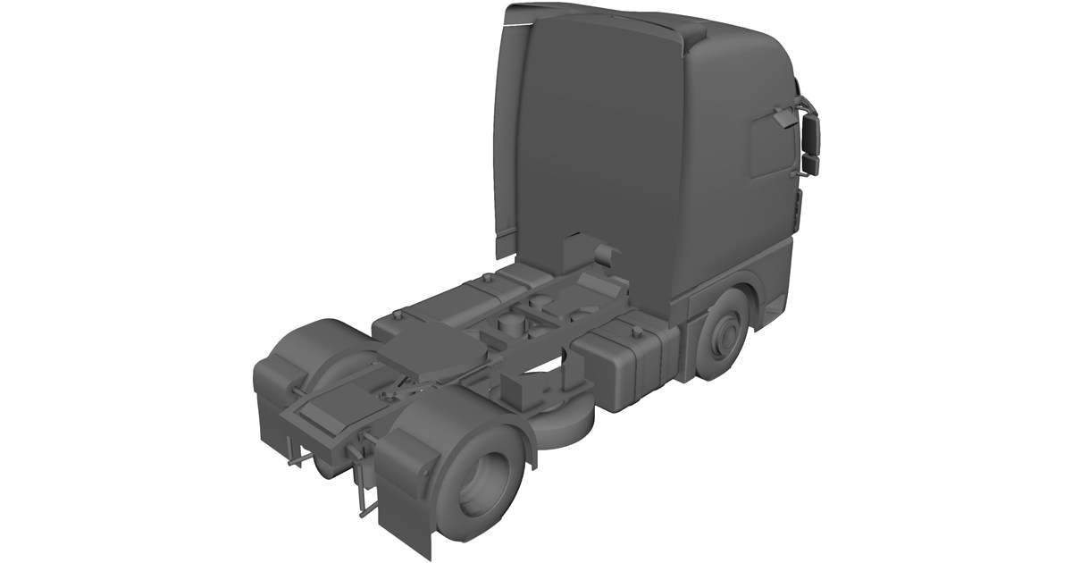 European Cab Over Truck CAD Model - 3D CAD Browser