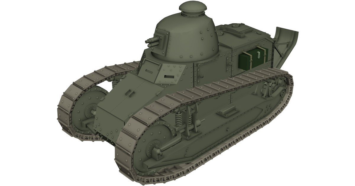 Renault FT-17 3D Model - 3D CAD Browser