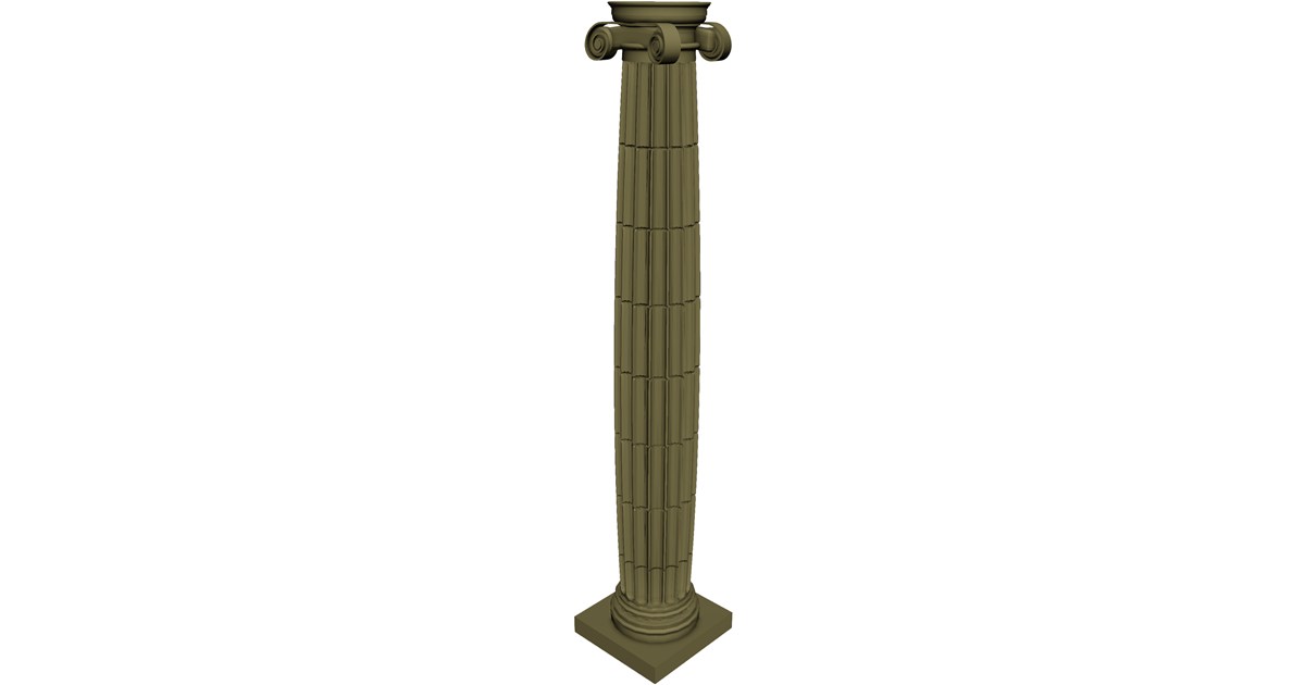 Ionic Column 3D Model - 3D CAD Browser