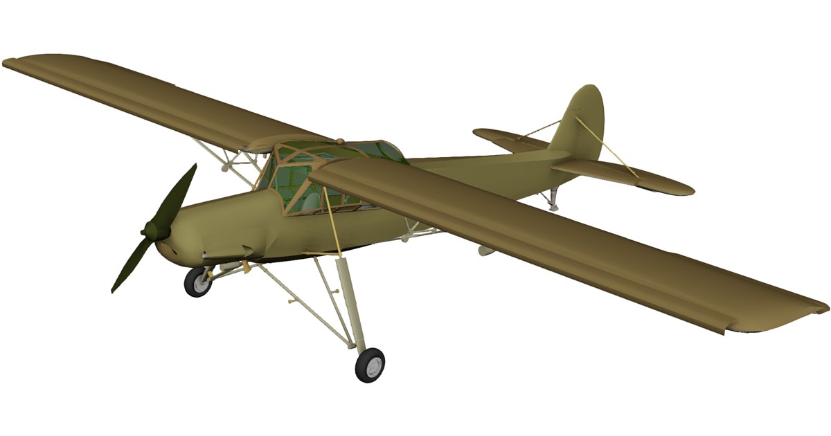 Fieseler Fi 156C Storch 3D Model - 3D CAD Browser