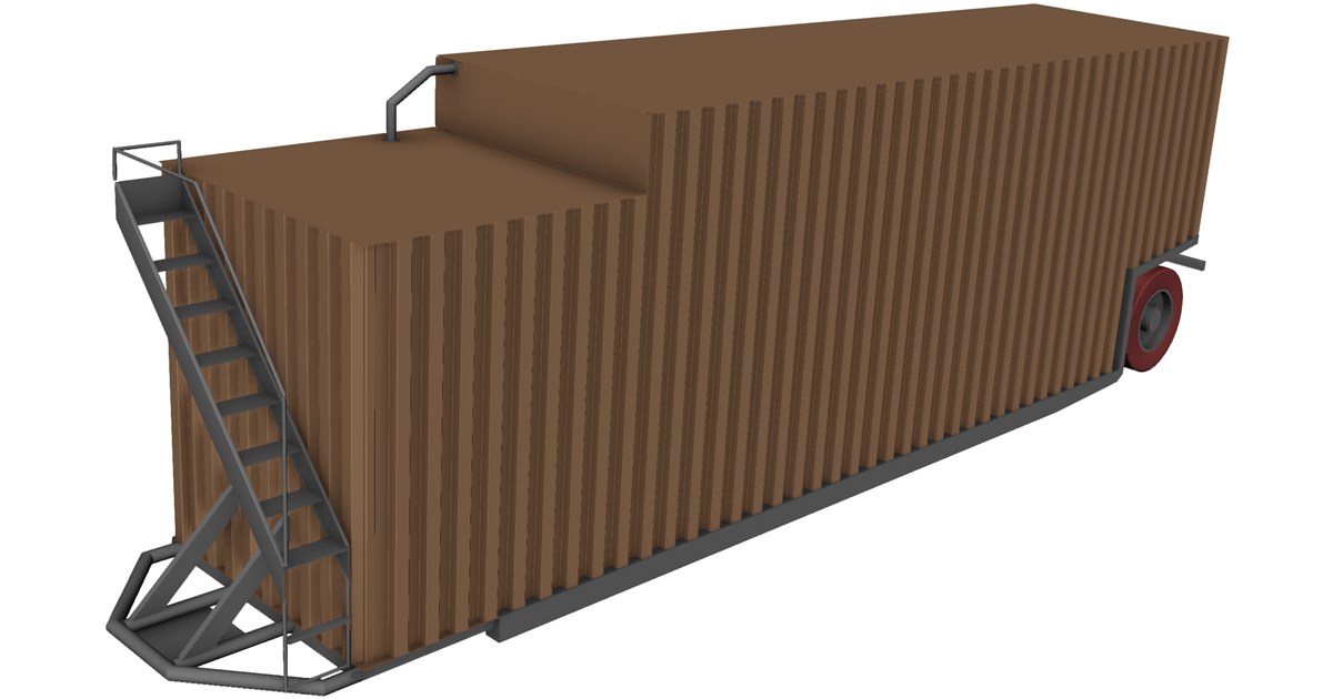 Frac Tank 3D Model - 3D CAD Browser