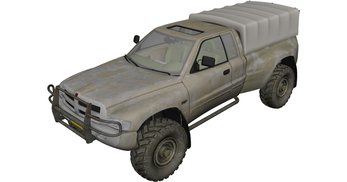 Dodge RAM Army 3D Model - 3D CAD Browser