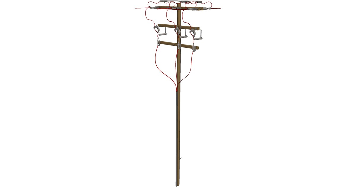 Electrical Pole CAD Model - 3D CAD Browser