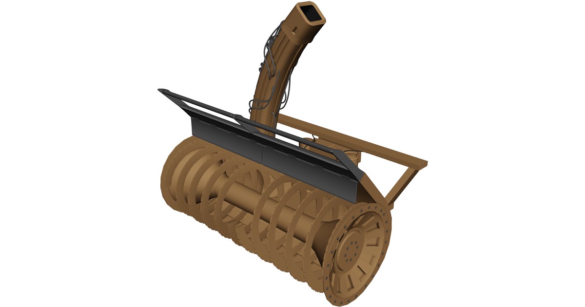 Snow Blower 3D Model - 3D CAD Browser