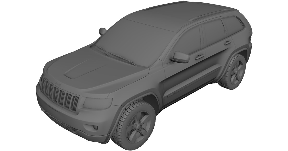 Jeep Grand Cherokee 3D Model (2011) - 3D CAD Browser