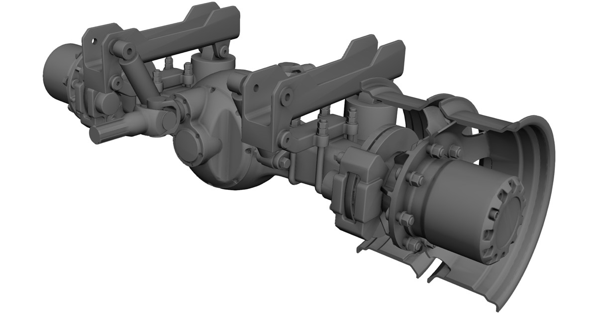 Truck Axle CAD Model - 3D CAD Browser