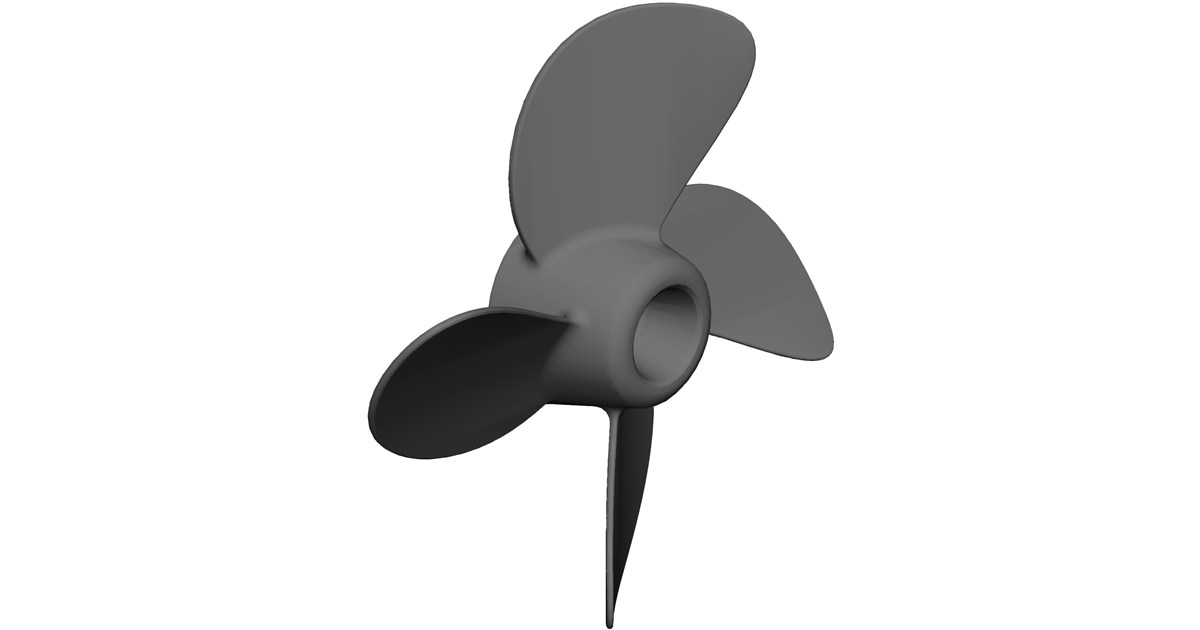 Propeller 4 Blade CAD Model - 3D CAD Browser