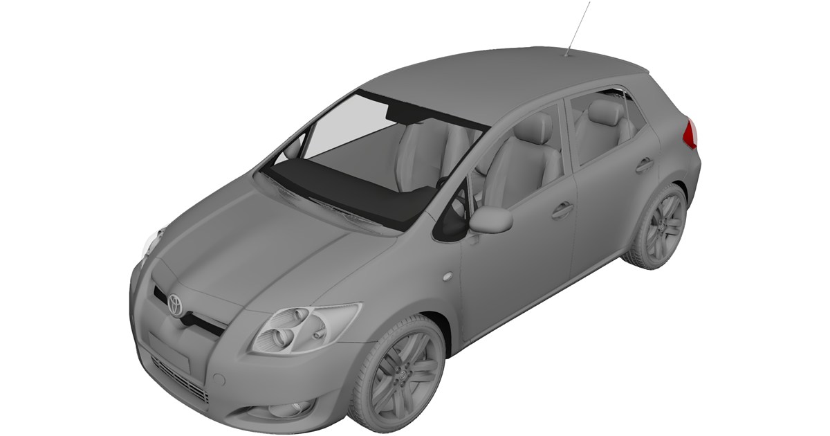 Toyota Auris 3D Model - 3D CAD Browser