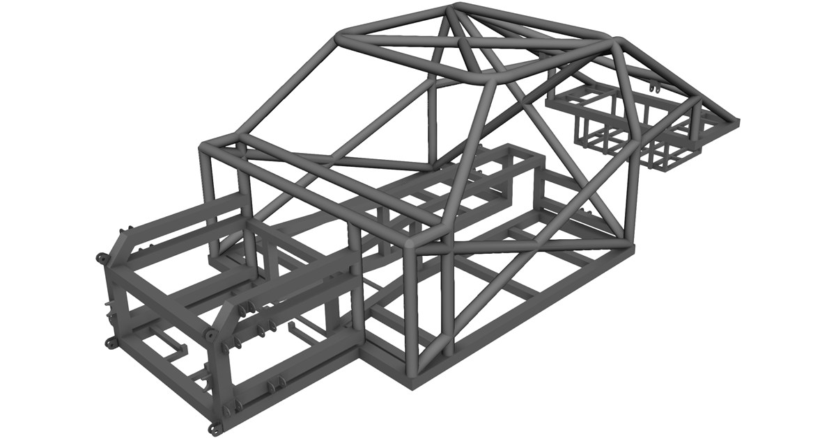 Spaceframe Chassis 3D Model - 3D CAD Browser