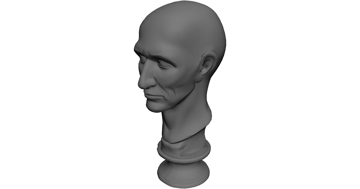 Old Man Head 3D Model - 3D CAD Browser