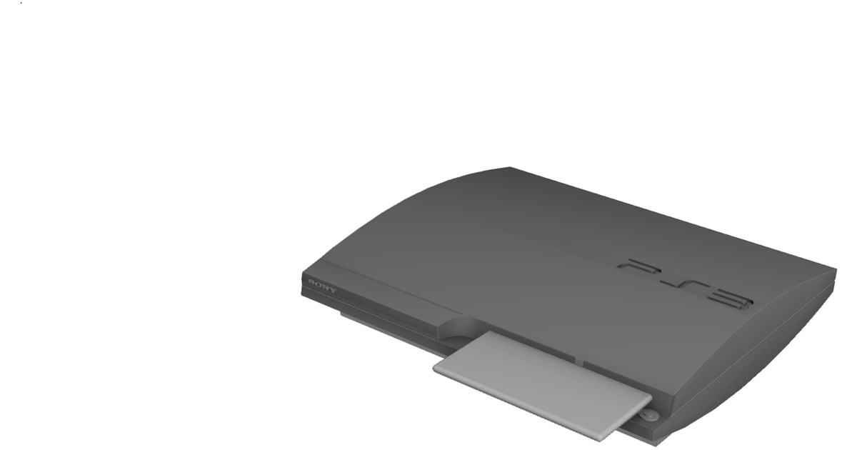 Sony PS3 Slim 3D Model - 3D CAD Browser