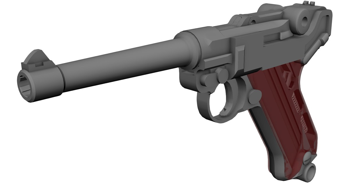 Luger P08 3D Model - 3D CAD Browser
