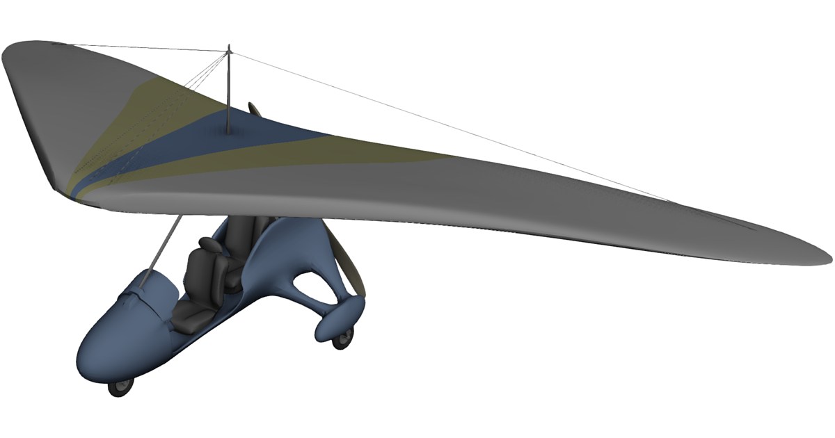 Microlight 3D Model - 3D CAD Browser