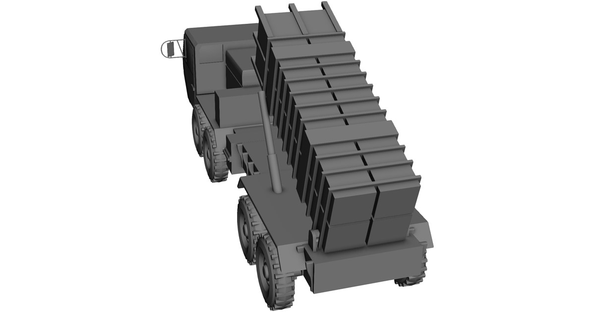 MIM-101 Patriot Mounted 3D Model - 3D CAD Browser