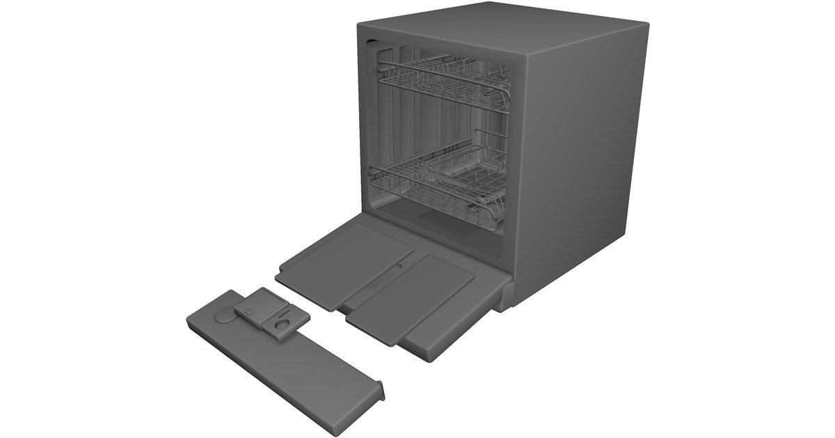 Dishwasher 3D Model - 3D CAD Browser