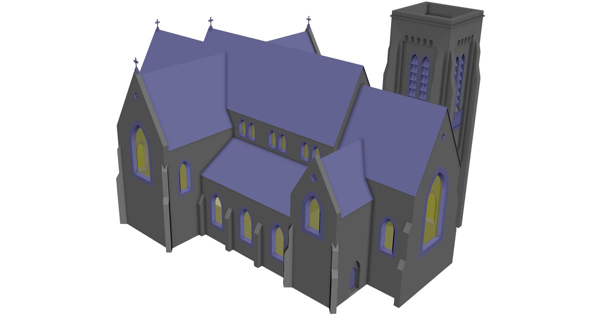 Church Gothic 3D Model - 3D CAD Browser