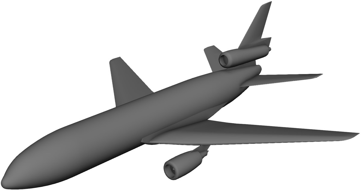 McDonnell Douglas DC-10 3D Model - 3D CAD Browser