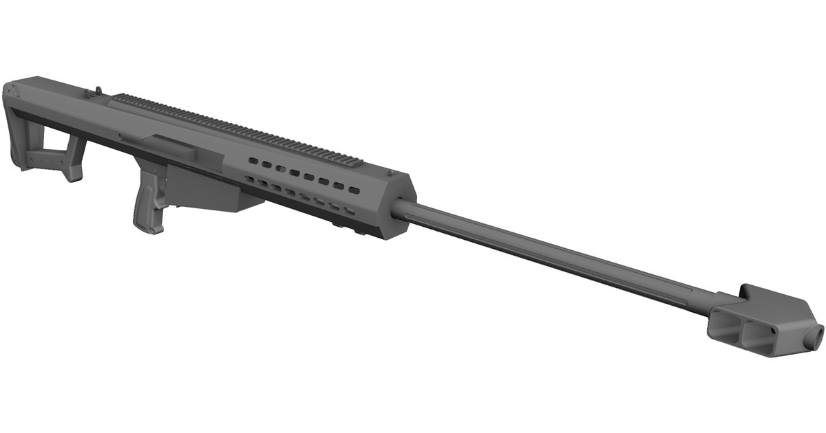 M107 Barrett 50 Cal Body CAD Model - 3D CAD Browser