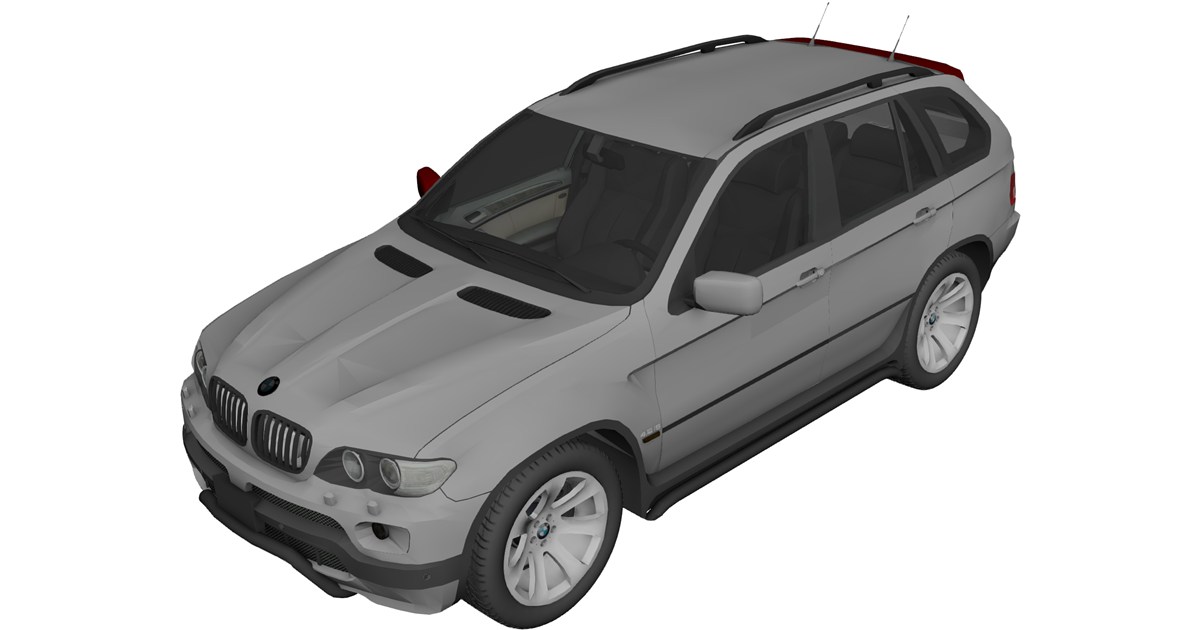BMW X5 E53 4.8 iS 3D Model (2006) - 3D CAD Browser