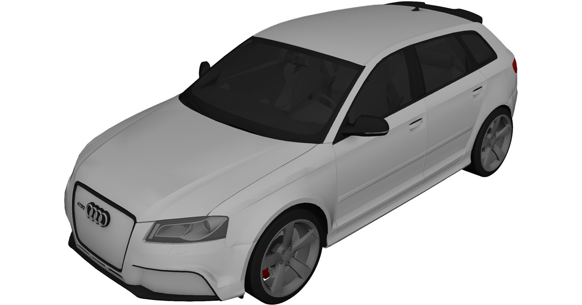 Audi RS3 8PA Sportback 3D Model - 3D CAD Browser
