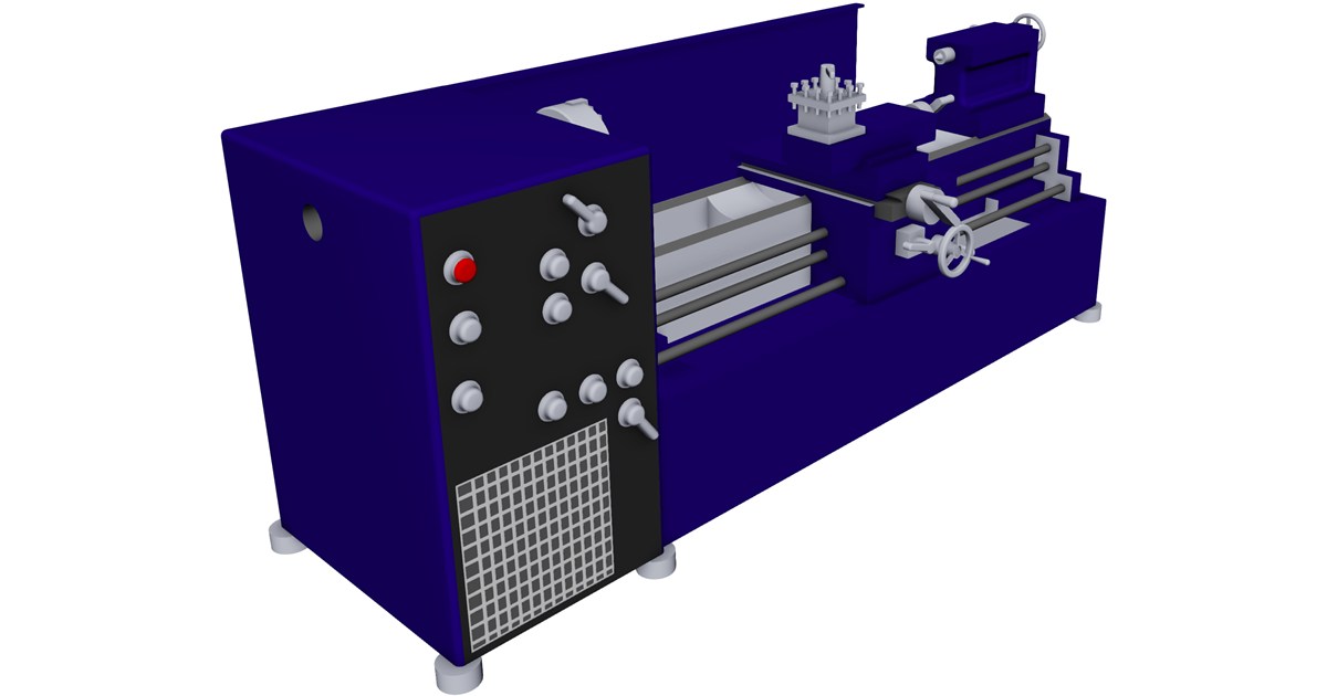 Lathe CAD Model - 3D CAD Browser