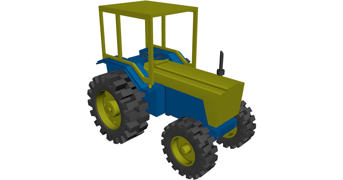 Toy Tractor CAD Model - 3D CAD Browser