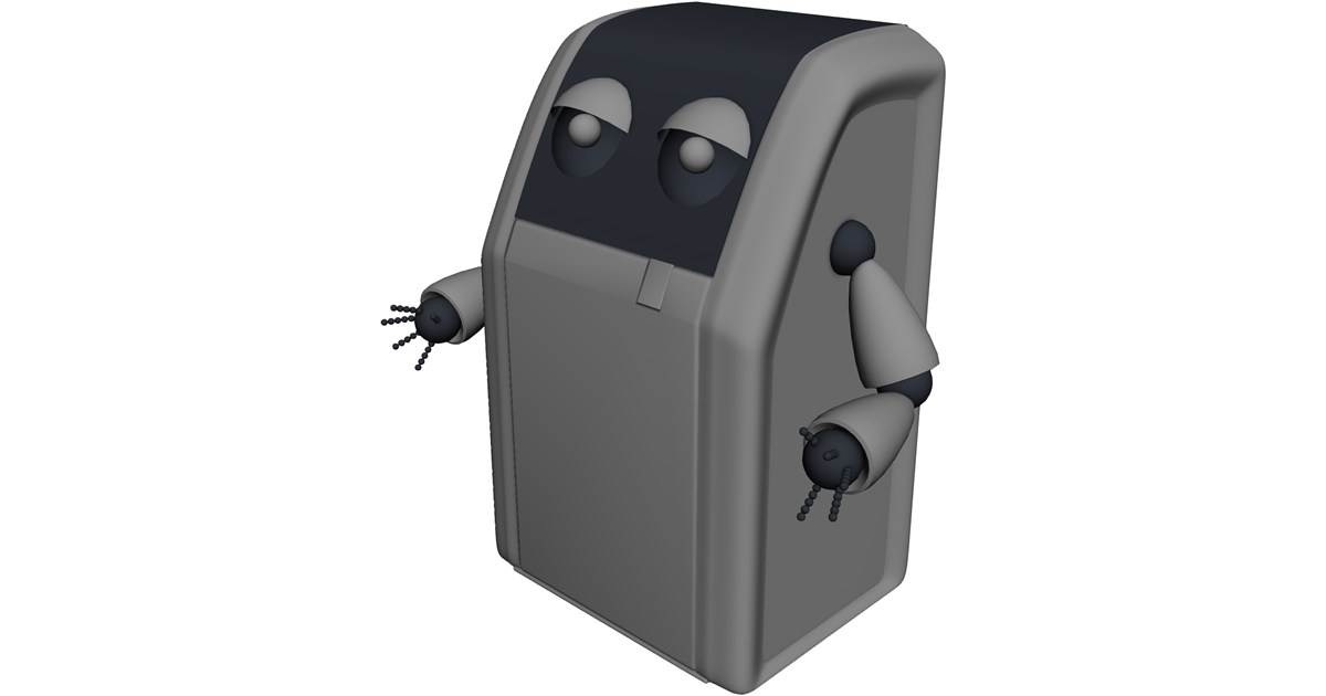 Robo Garbage Trash Refuse Debris Free 3D Model - 3D CAD Browser