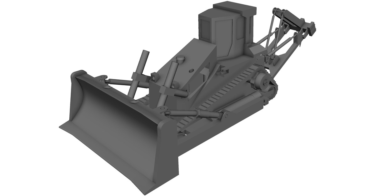 D8 Bulldozer CAD Model - 3D CAD Browser