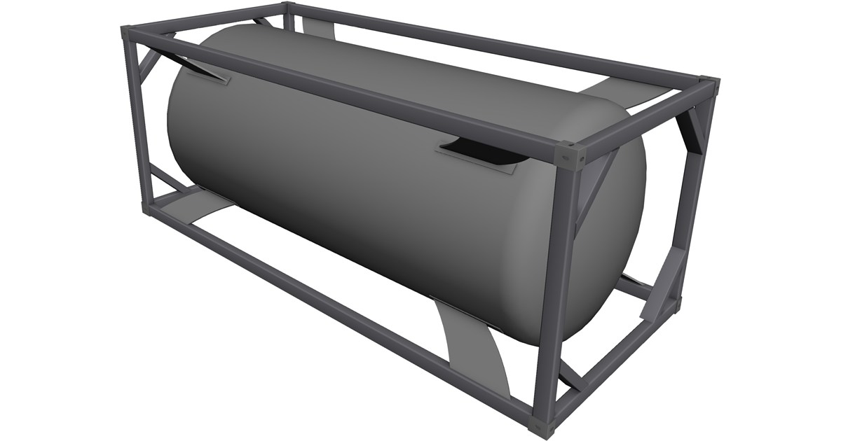 Container Tank Frame 20ft CAD Model - 3D CAD Browser