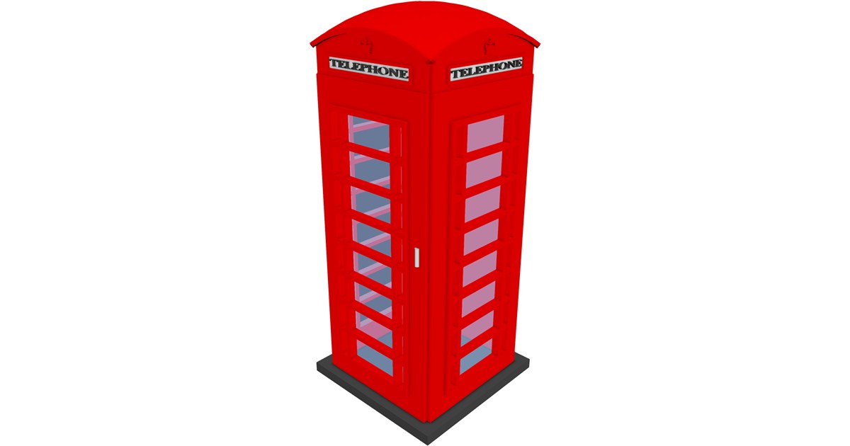Telephone Booth 3D Model - 3D CAD Browser