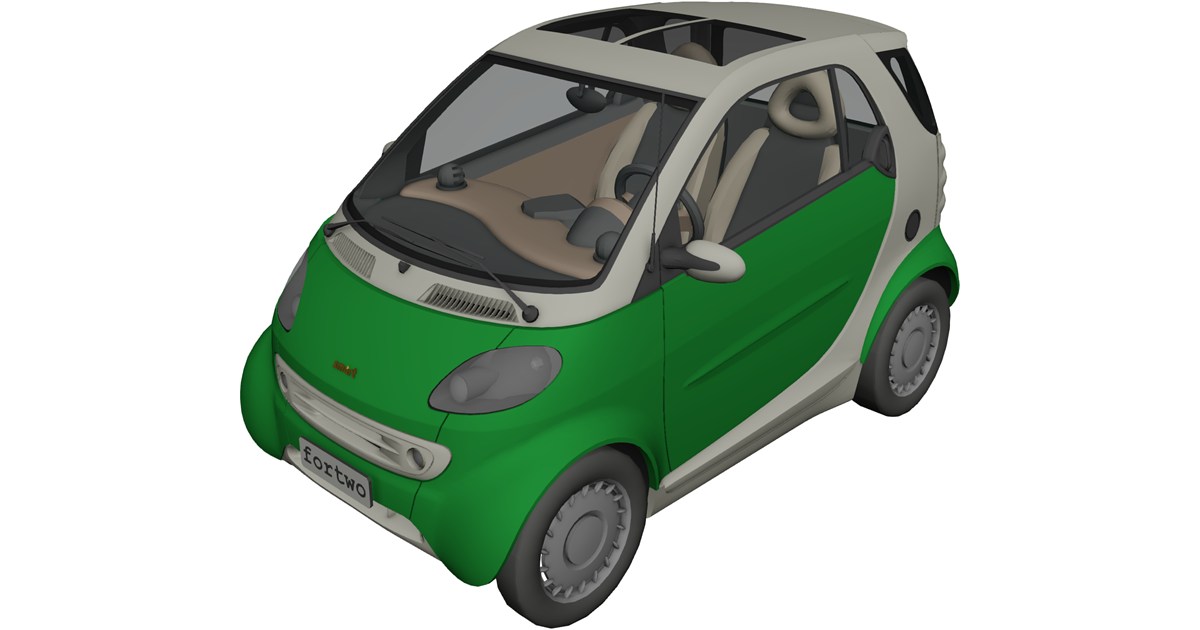 Smart Fortwo 3D Model - 3D CAD Browser