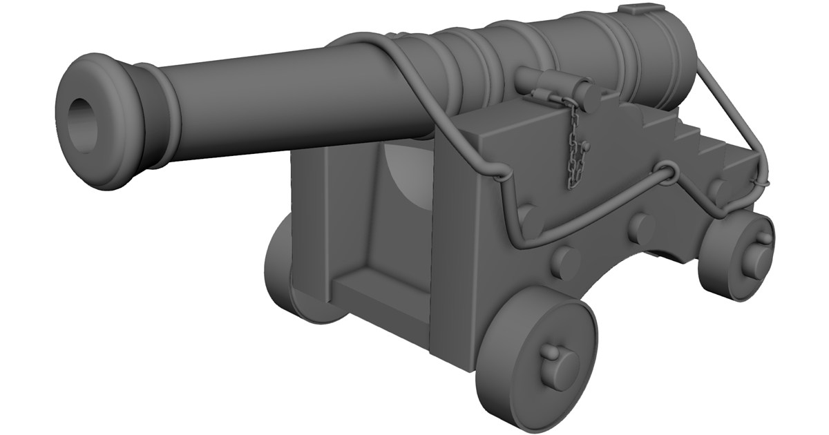 Ship Cannon 3D Model - 3D CAD Browser