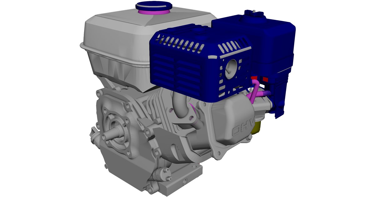 Honda GX160-1 Engine CAD Model - 3D CAD Browser