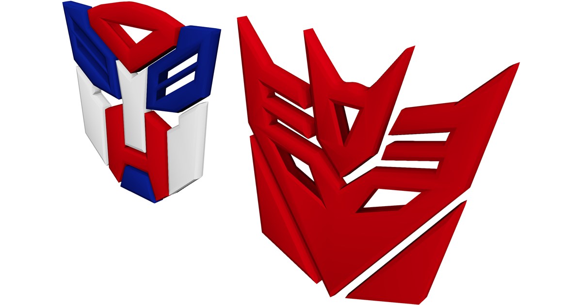 Transformers Logo 3D Model - 3D CAD Browser