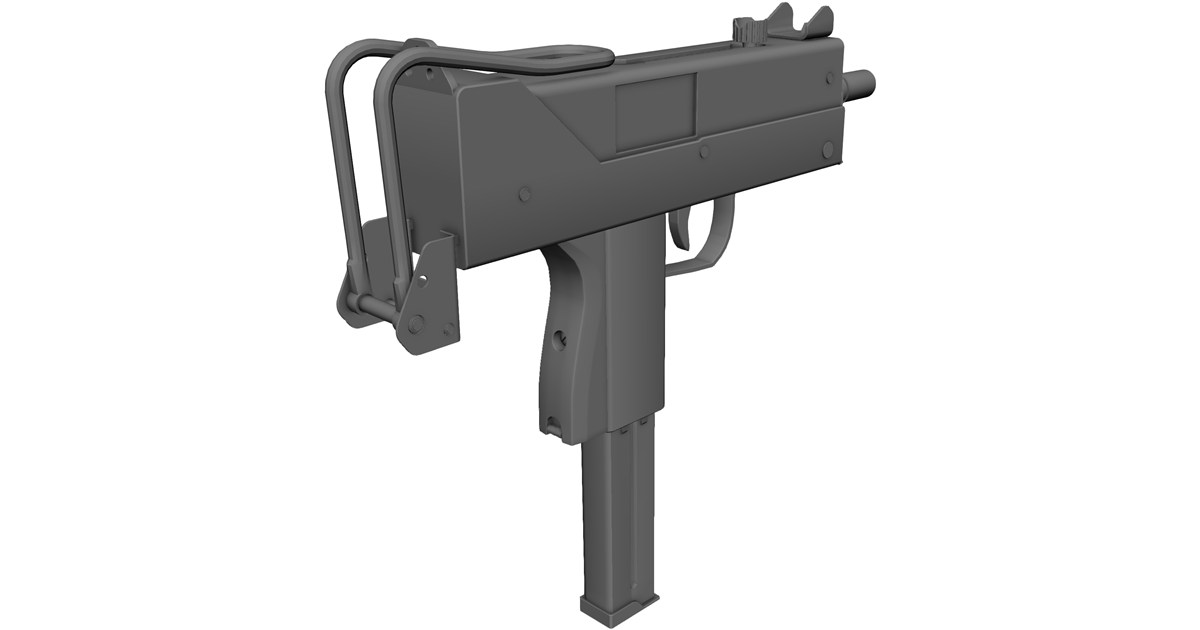 MAC-10 3D Model - 3D CAD Browser