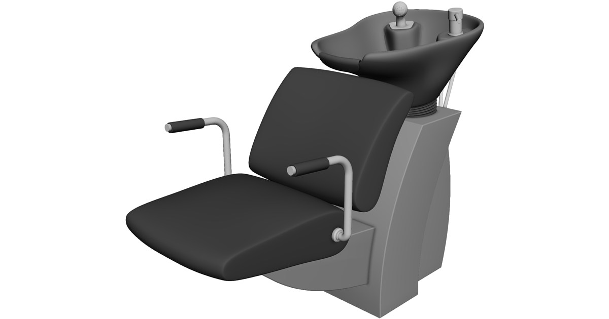 Barber Chair 3D Model - 3D CAD Browser