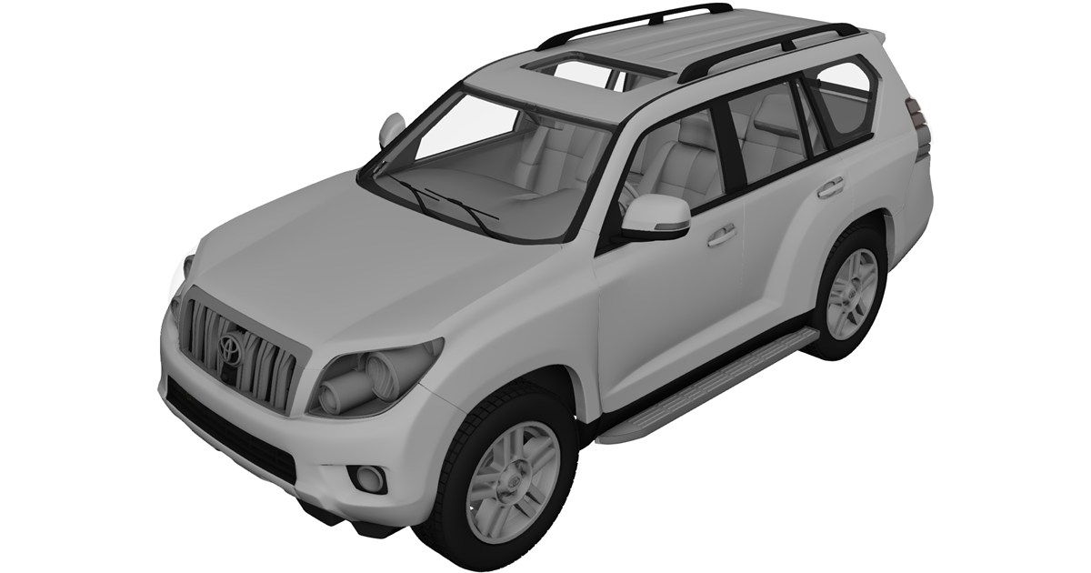 Toyota Land Cruiser Prado 3D Model (2010) - 3D CAD Browser