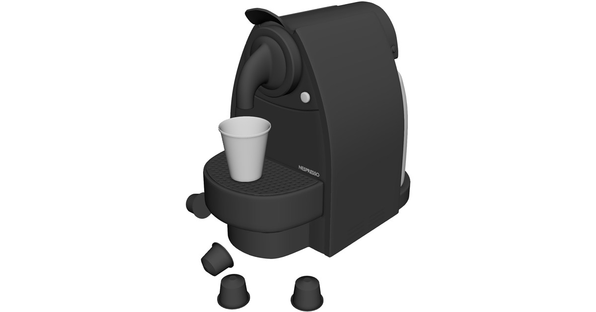 Coffee Machine 3D Model - 3D CAD Browser