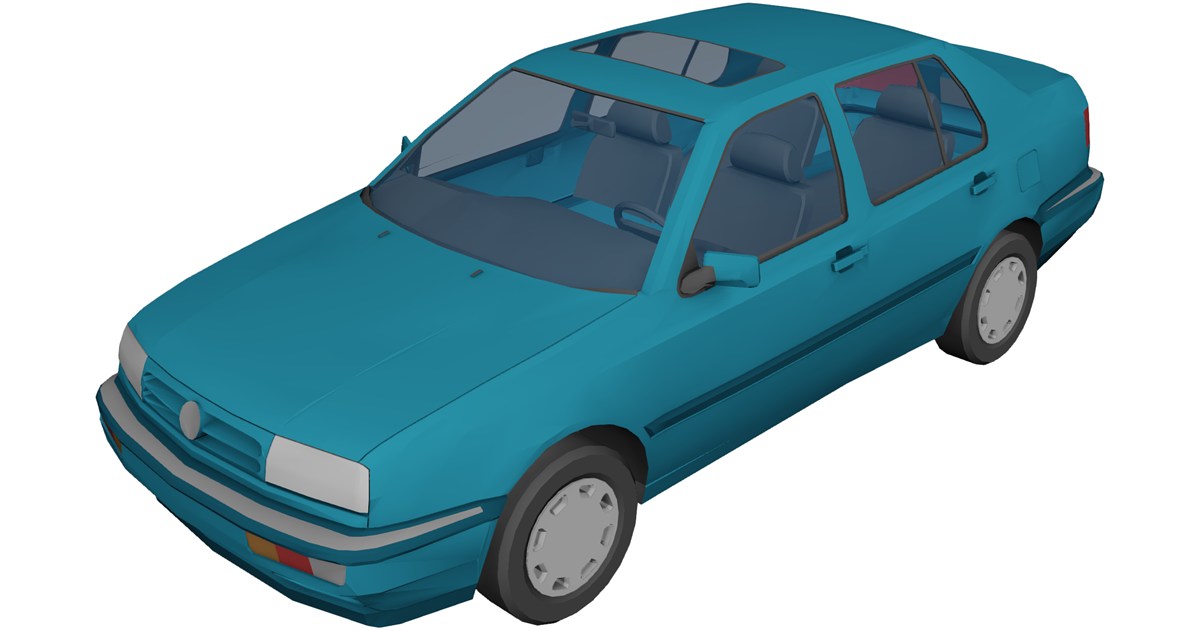 Volkswagen Jetta/Vento 3D Model (1993) - 3D CAD Browser
