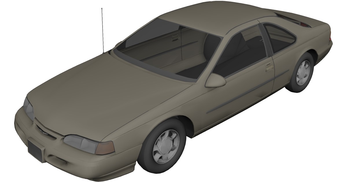 Ford Thunderbird 3D Model (1996) - 3D CAD Browser