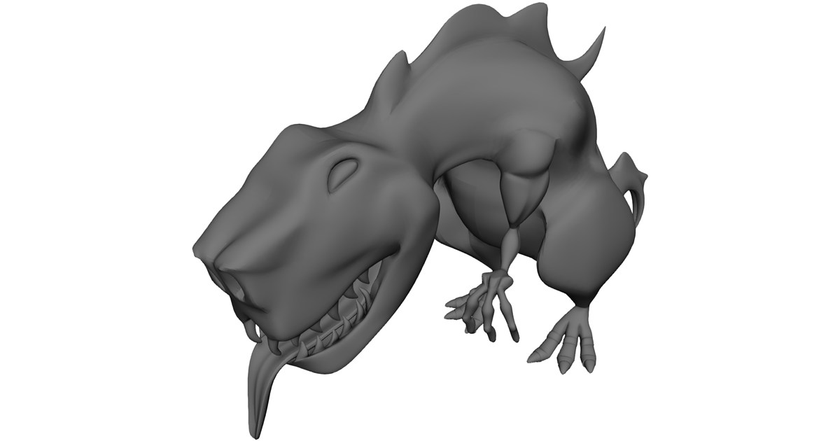 Dinosaur Cartoon 3D Model - 3D CAD Browser