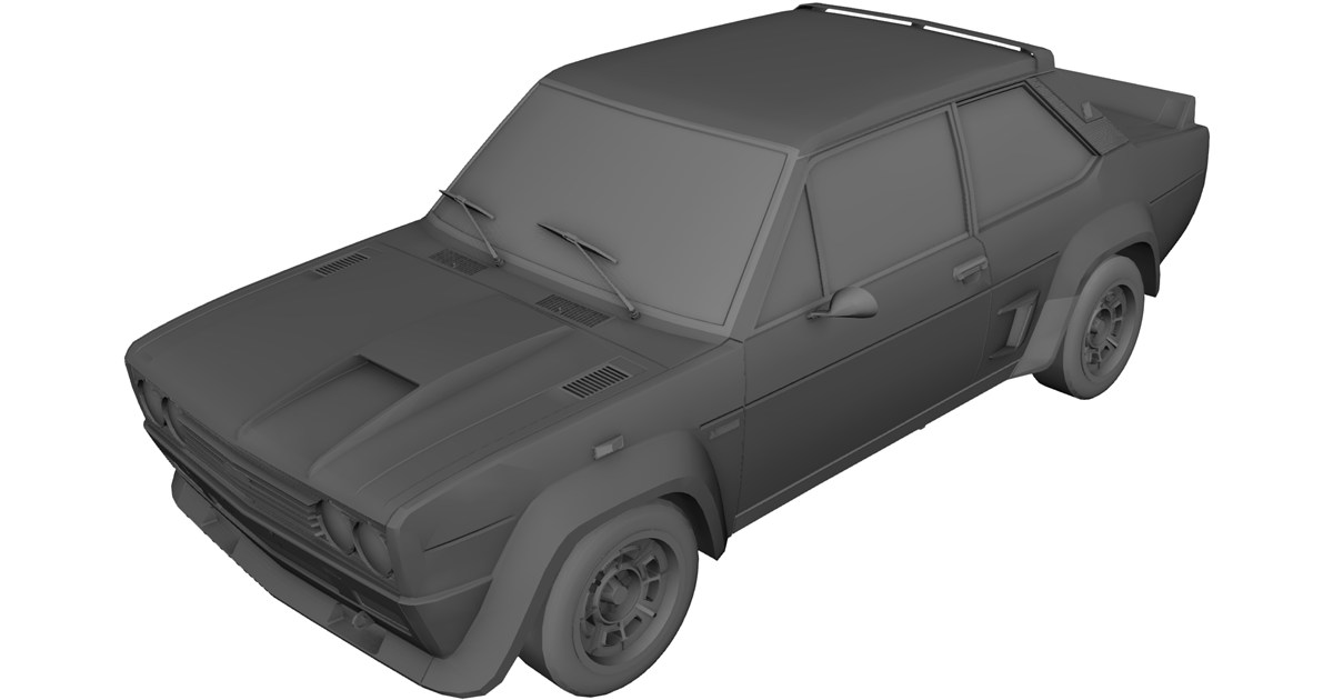 Fiat 131 Abarth 3D Model - 3D CAD Browser