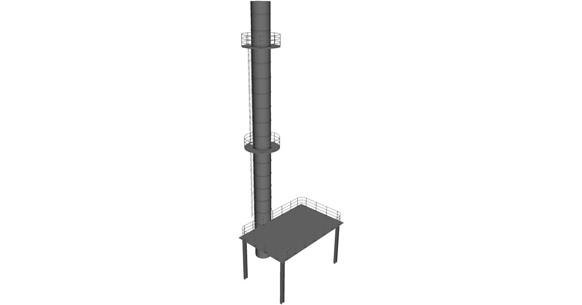 Distillation Column 3D Model - 3D CAD Browser