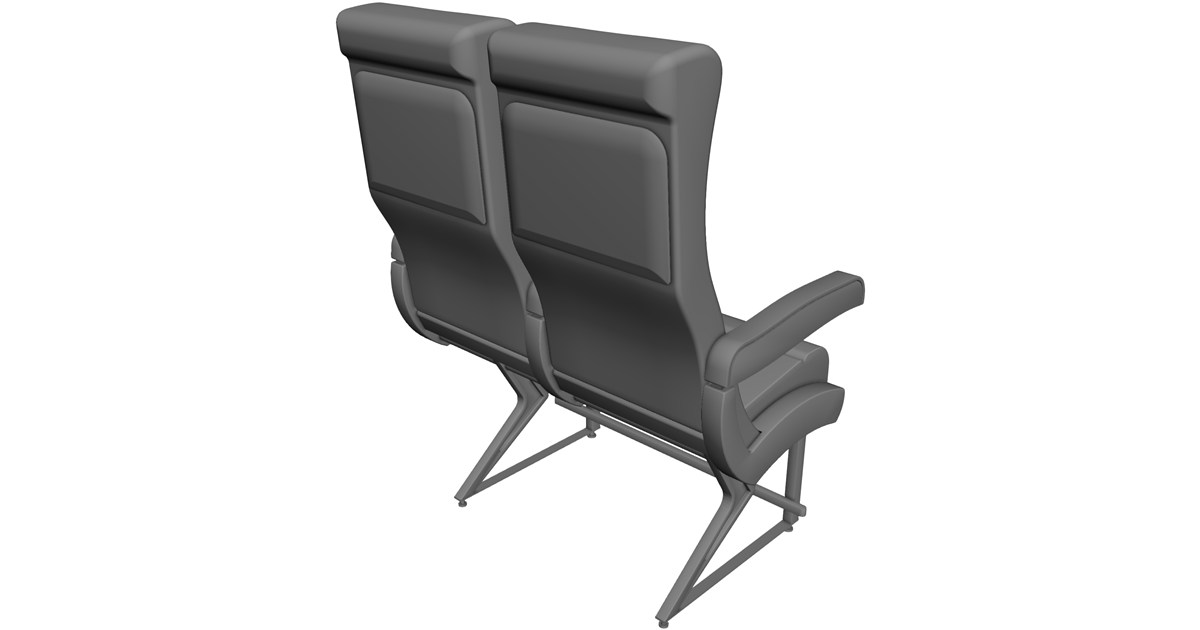 Commercial Jet Seat CAD Model - 3D CAD Browser