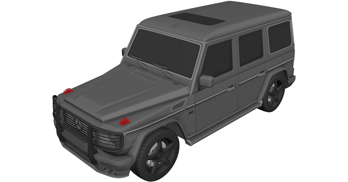 Mercedes-Benz G-Glass 3D Model - 3D CAD Browser