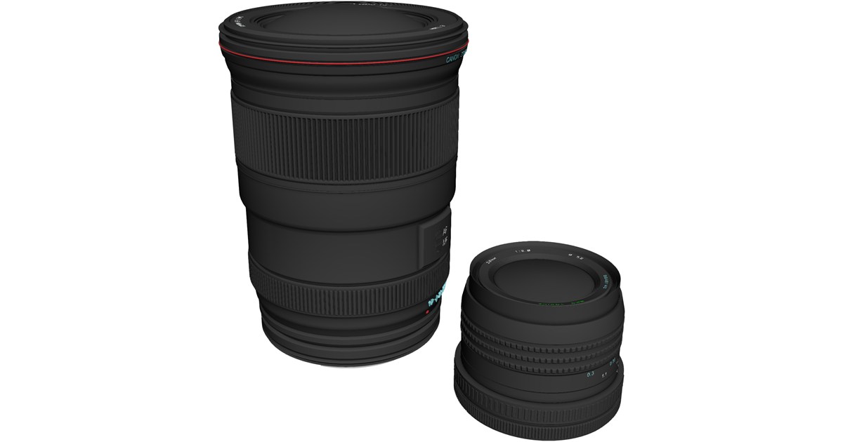 Canon Lenses 3D Model - 3D CAD Browser