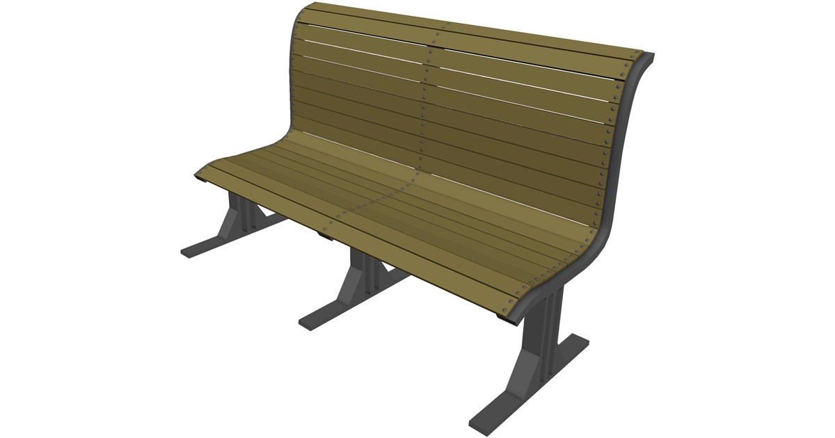 Bench 3D Model - 3D CAD Browser